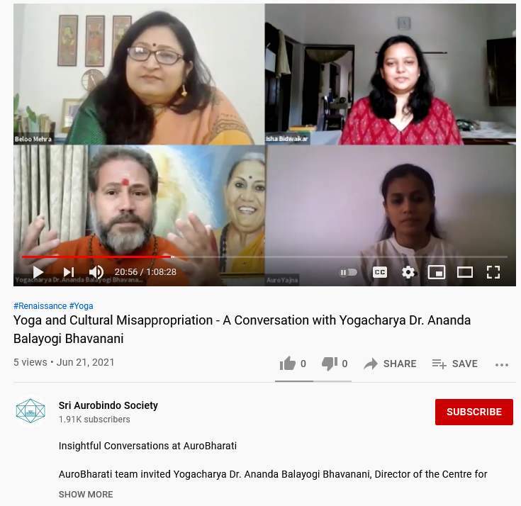 Yoga and Cultural Misappropriation (Video) - Beloo Mehra