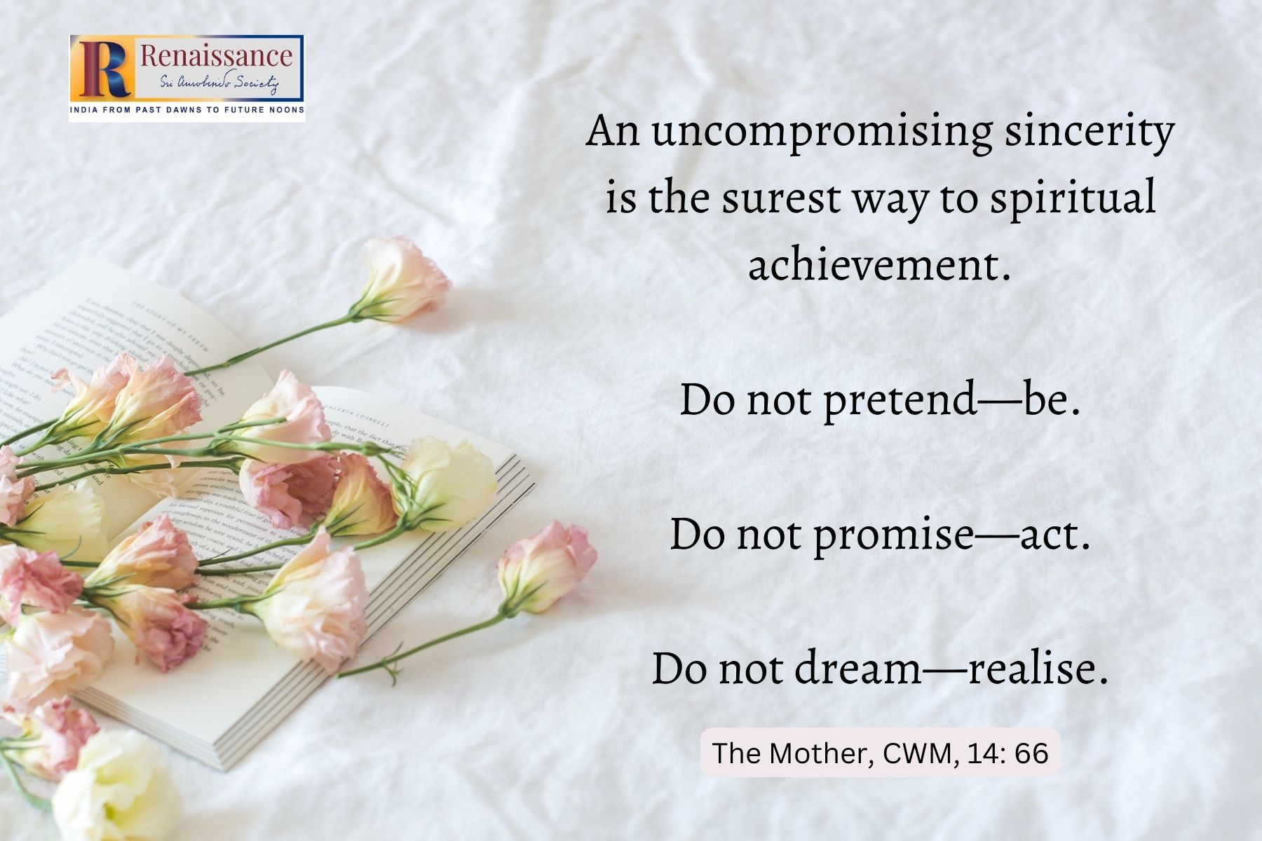 “Let Your Sincerity and Surrender be Genuine and Entire” - Sri ...