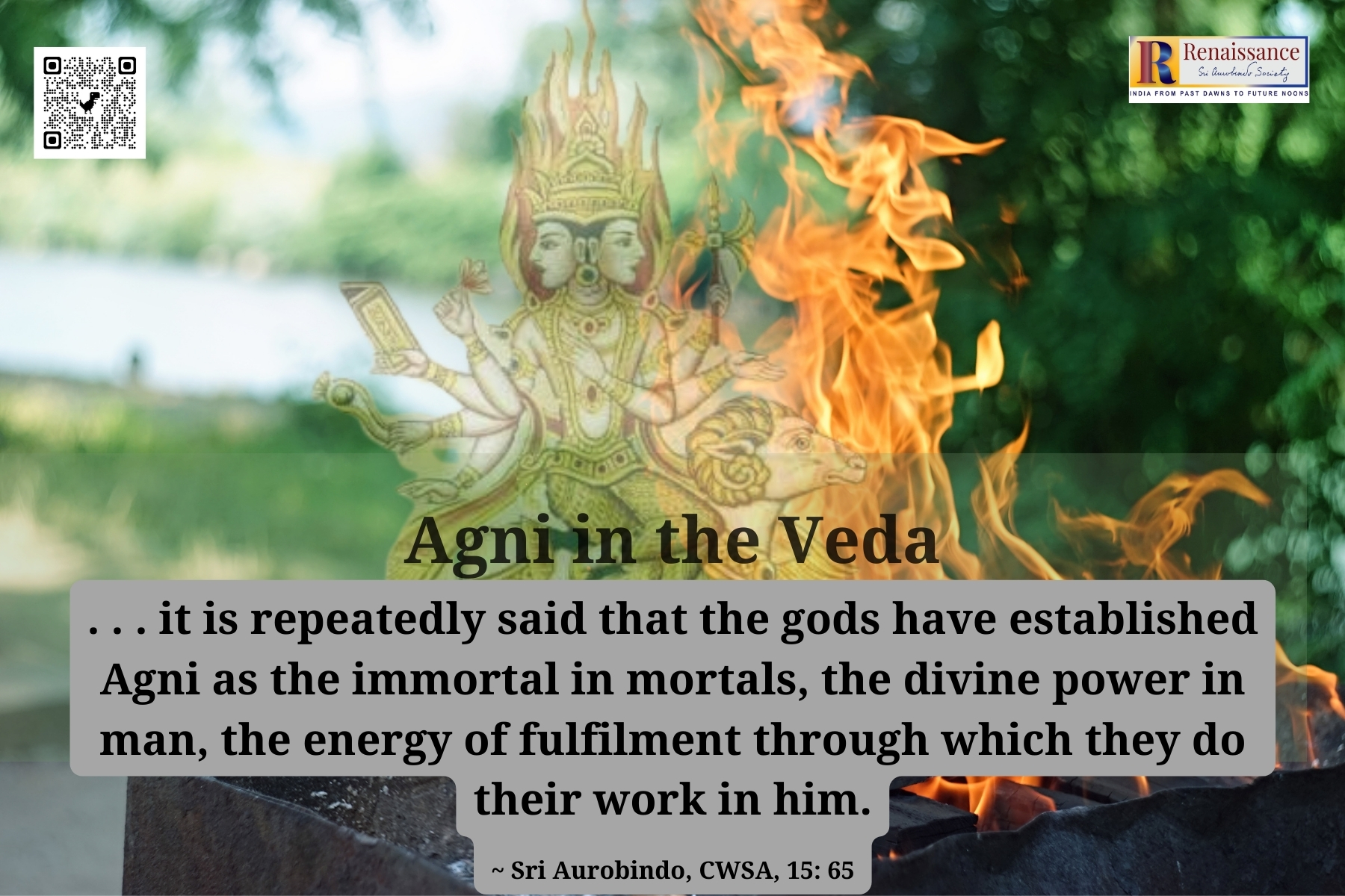 A Vedic Hymn to Agni – A Poem in Hindi - Murlidhar Chandniwala
