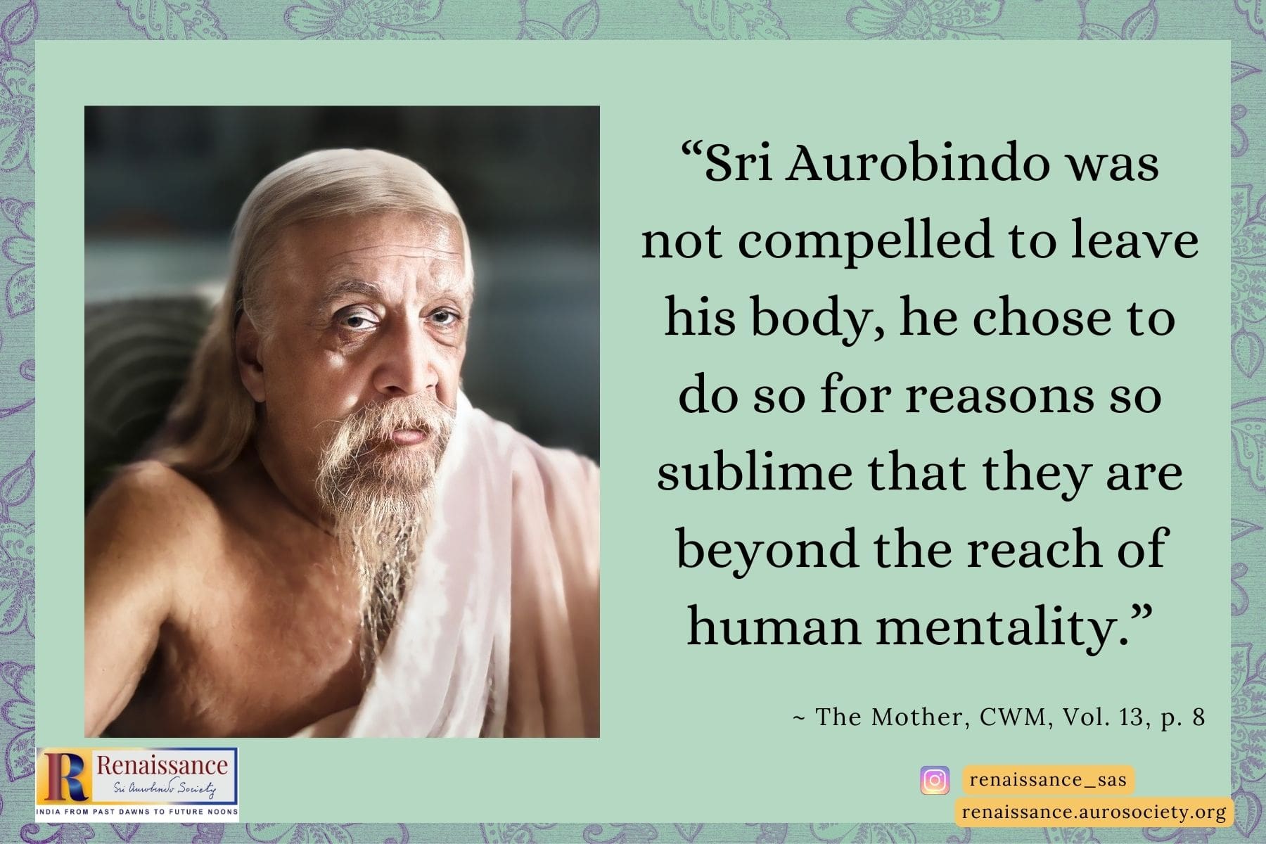 The Passing of Sri Aurobindo: Its Inner Significance – Part 1 - Amal Kiran