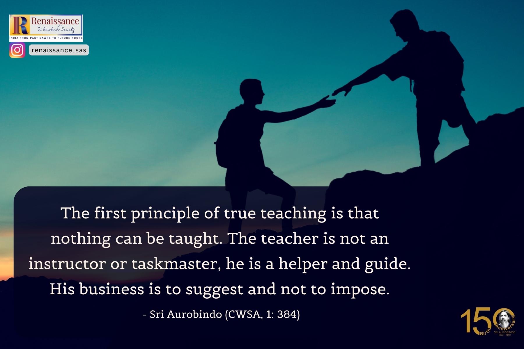True Attitude of the Teacher – Part 1 - Pavitra PB Saint-Hilaire