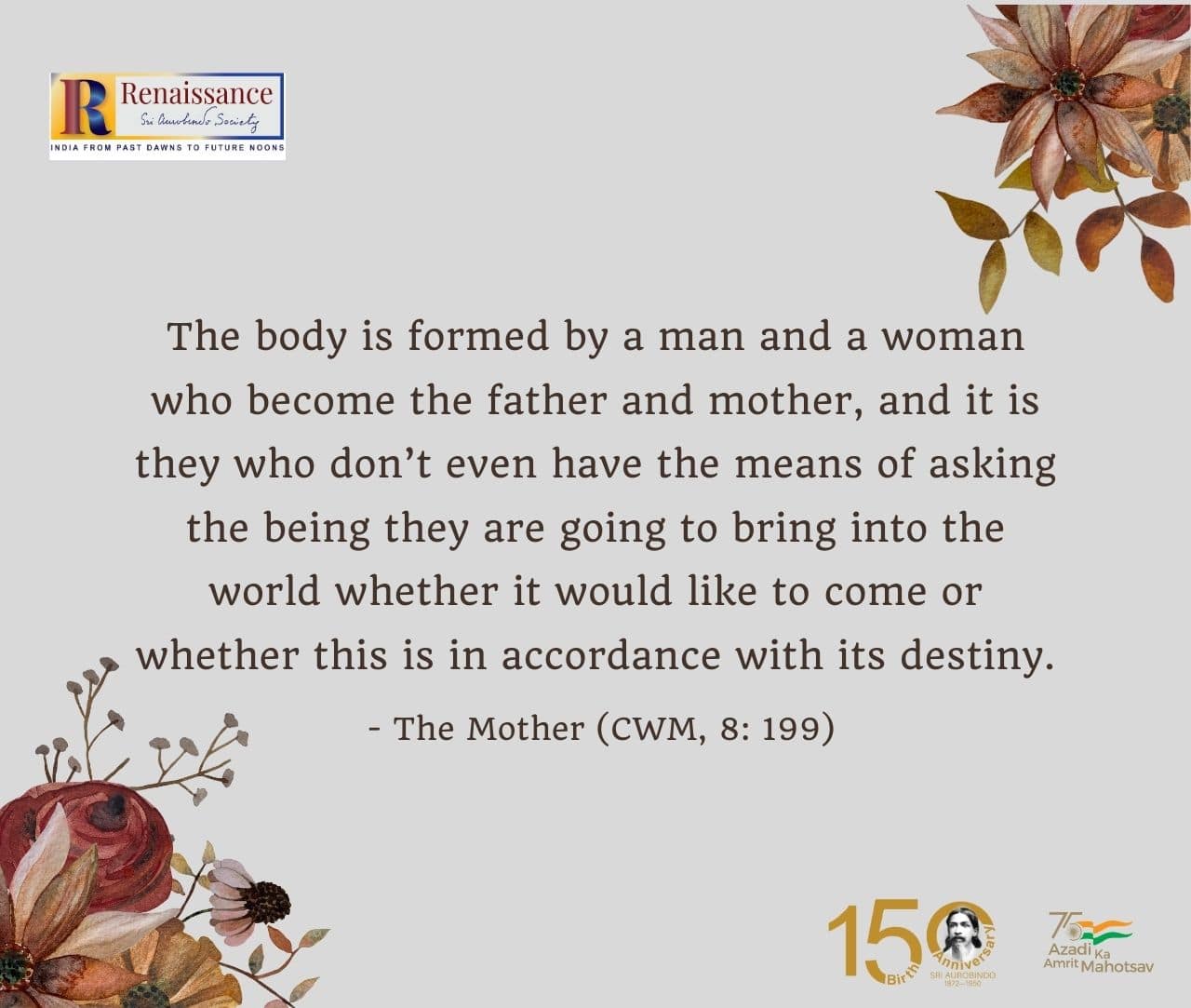 Conscious Conception, Soul’s Choice and More - The Mother