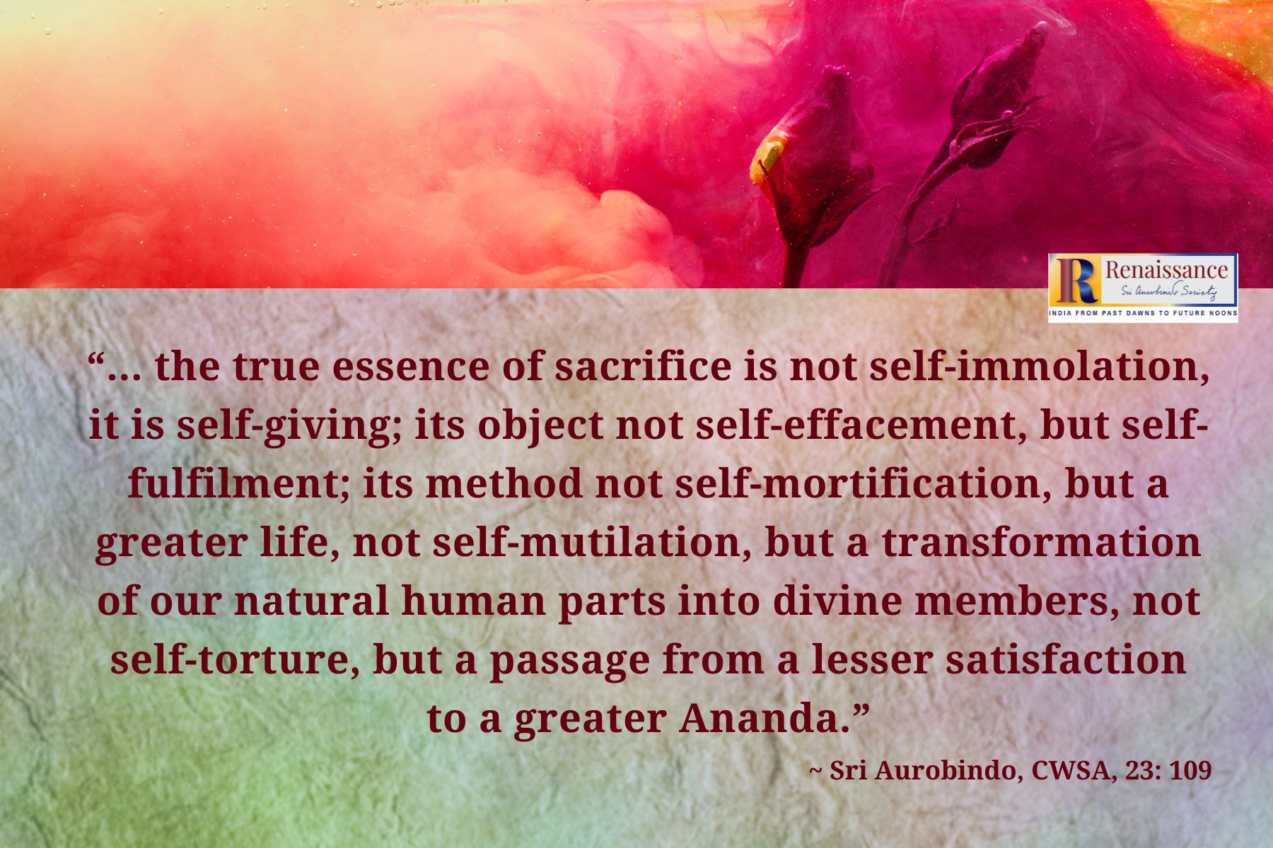 Sacrifice and Egoism – PART II - A. L. Crampton Chalk