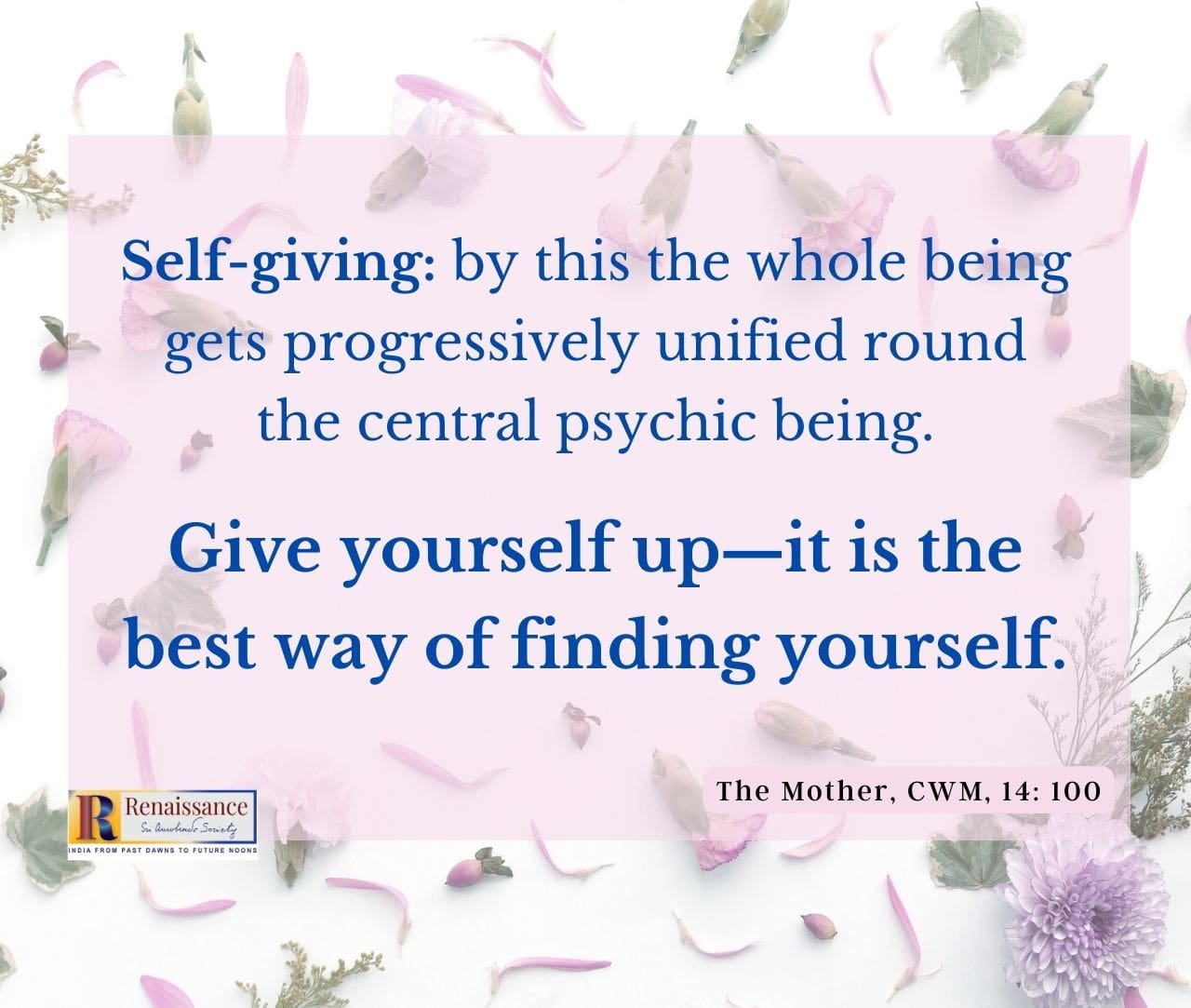 Champaklal – The Epitome of Self-giving - Nirodbaran