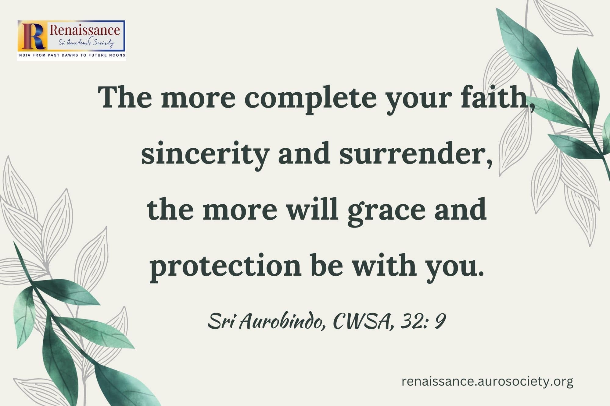 “Let Your Sincerity and Surrender be Genuine and Entire” - Sri ...